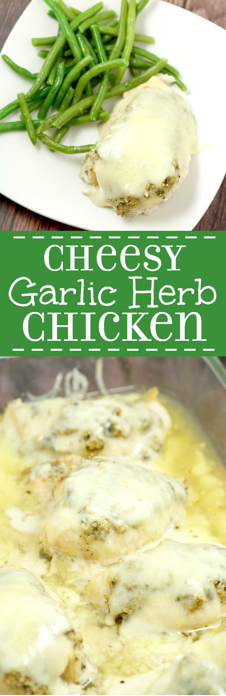 Cheesy Garlic Herb Chicken - The Gracious Wife