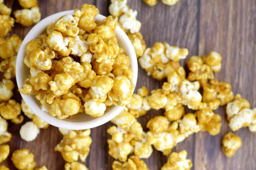 Oven Baked Caramel Corn - The Gracious Wife