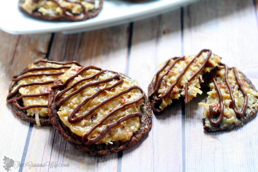 German Chocolate Cake Cookies - The Gracious Wife