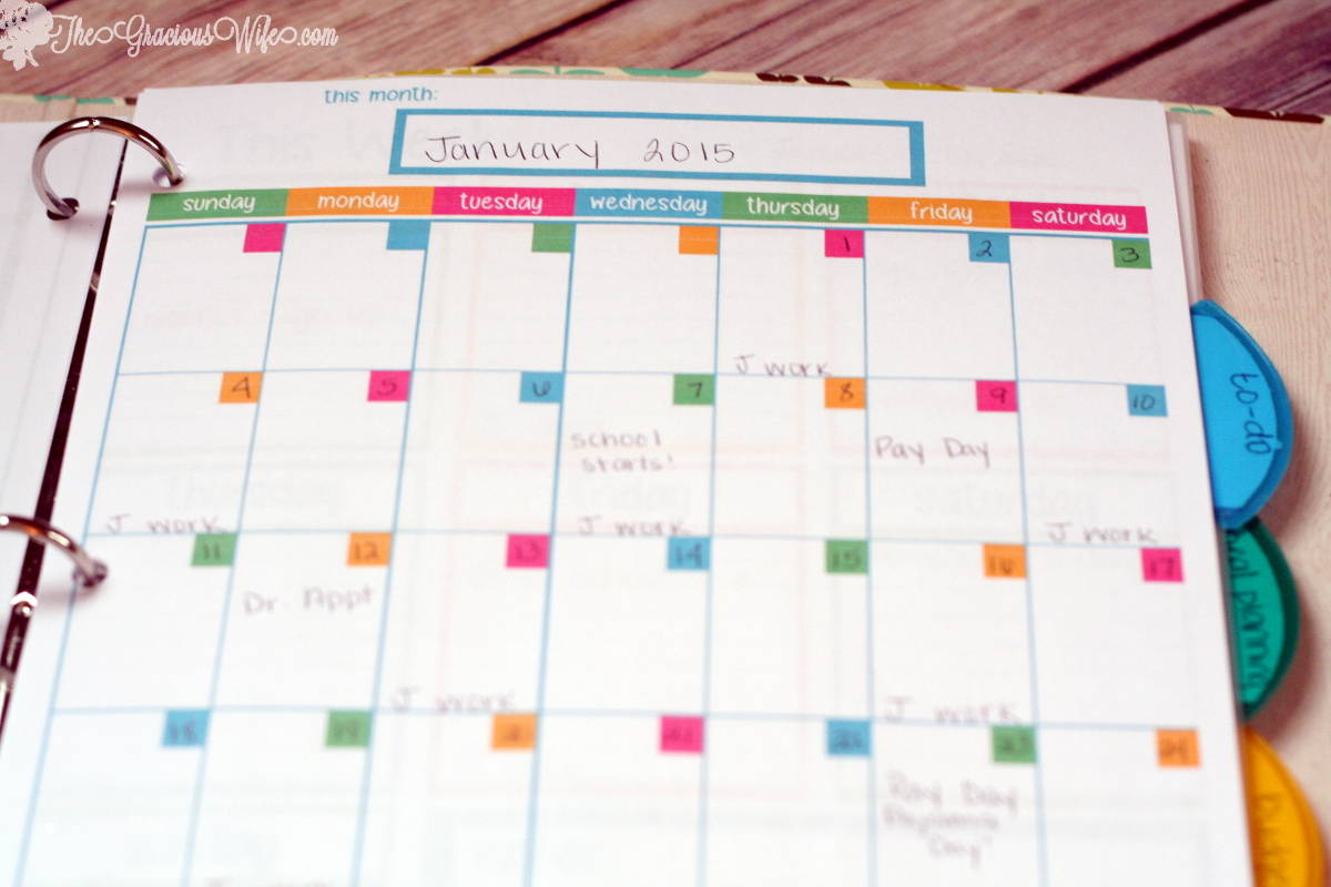 Home Management Binder - FREE Printables - The Gracious Wife