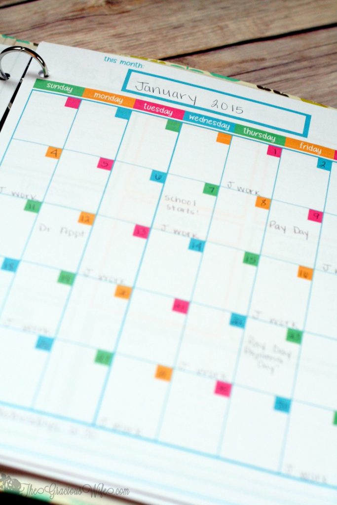 Home Management Binder - FREE Printables - The Gracious Wife