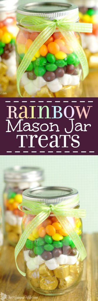 Rainbow Mason Jar Treats - The Gracious Wife