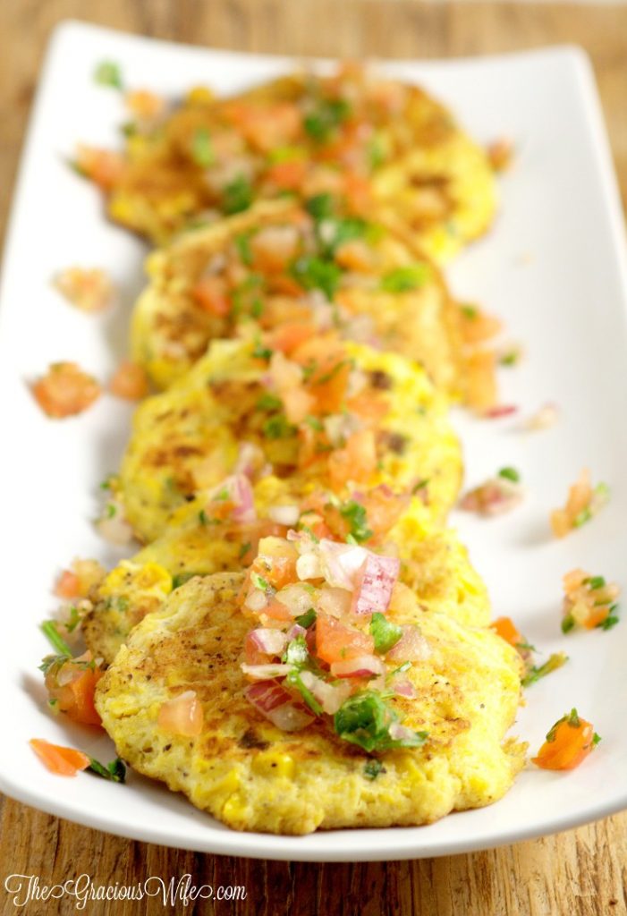 Fried Corn Cakes - The Gracious Wife