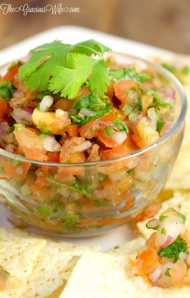 Homemade Pico de Gallo Recipe - The Gracious Wife
