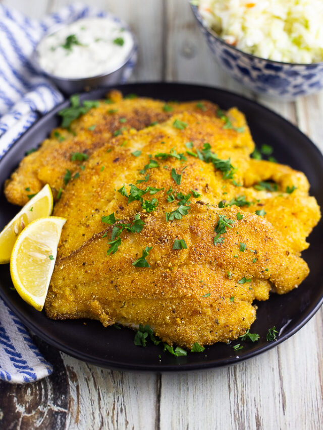 Golden Crispy Southern Fried Catfish with Creamy Coleslaw Recipe - The ...