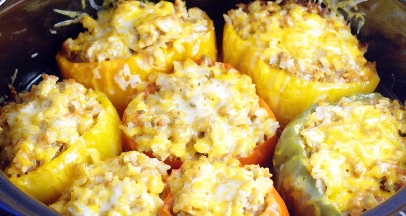 Slow Cooker Stuffed Peppers - The Gracious Wife
