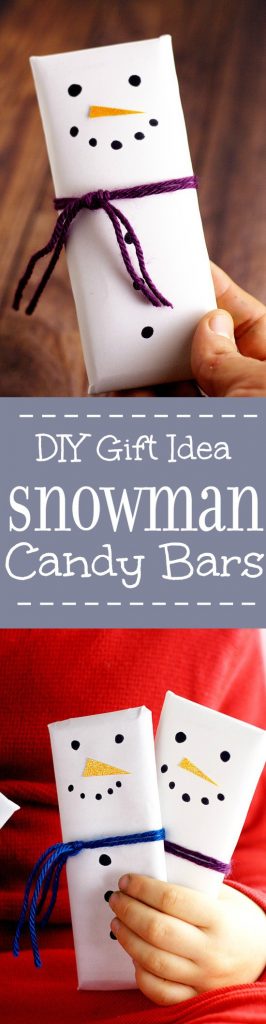 Snowman Candy Bars | DIY Gift Idea