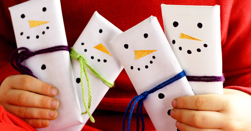 Snowman Candy Bars | DIY Gift Idea