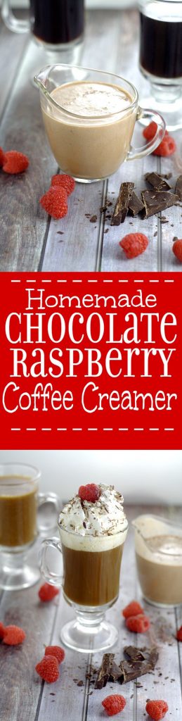 Homemade Chocolate Raspberry Coffee Creamer - The Gracious Wife