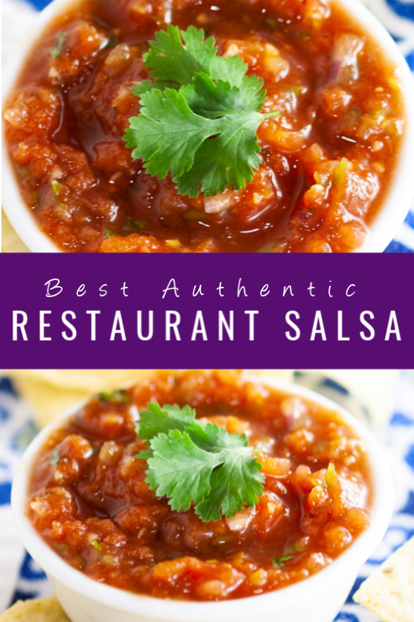 BEST EVER Restaurant Style Salsa - The Gracious Wife
