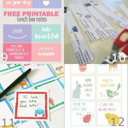 Free Printable Lunchbox Notes for Kids | The Gracious Wife