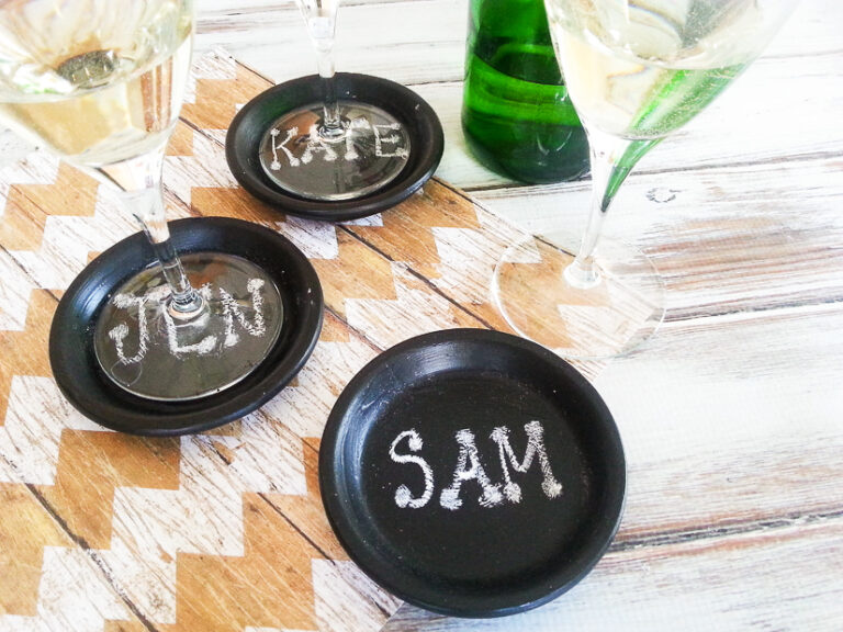 Easy DIY Chalkboard Coasters Tutorial | The Gracious Wife