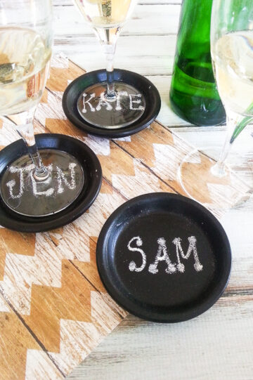 Easy DIY Chalkboard Coasters Tutorial | The Gracious Wife