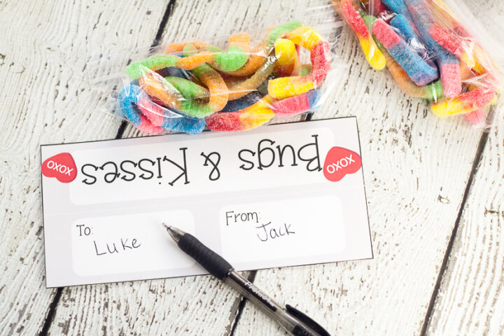 Free Gummy Worm Valentine Printables | DIY Valentines