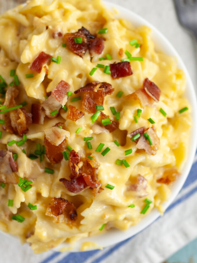 Bacon Cheddar Bow Ties: Cozy Pasta with Creamy Cheese and Crispy Bacon ...