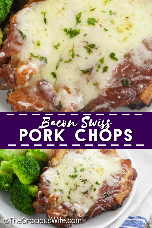 Bacon Swiss Pork Chops Recipe | 5 Ingredient Quick & Easy