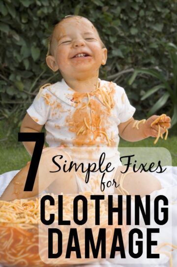 7 Simple Fixes for Clothing Damage - The Gracious Wife