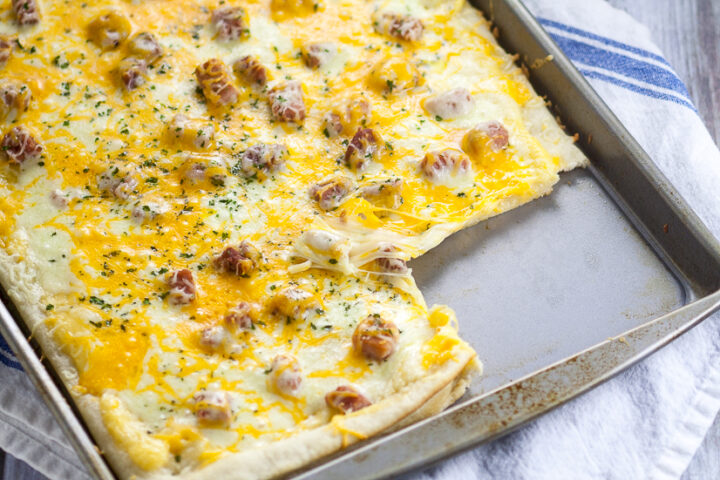 Ham and Cheese Pizza Recipe | Quick & Easy