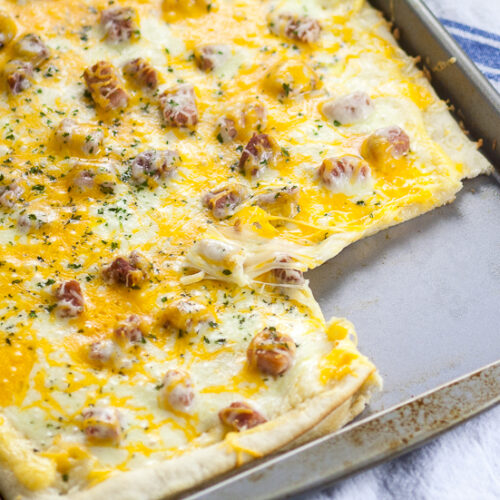 Ham and Cheese Pizza Recipe | Quick & Easy