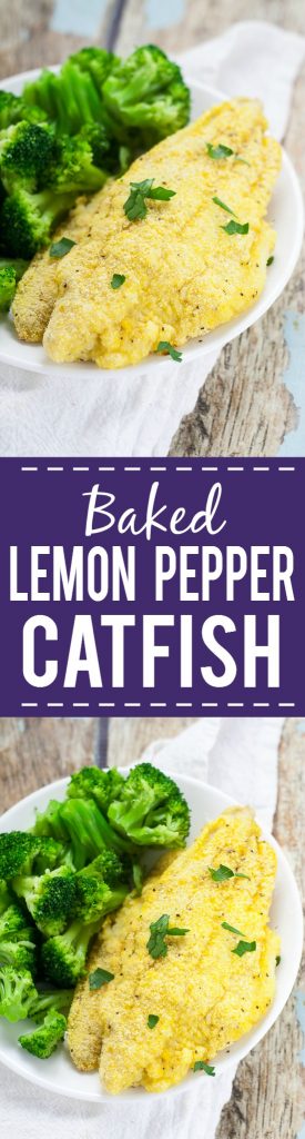 Lemon Pepper Baked Catfish Recipe | The Gracious Wife
