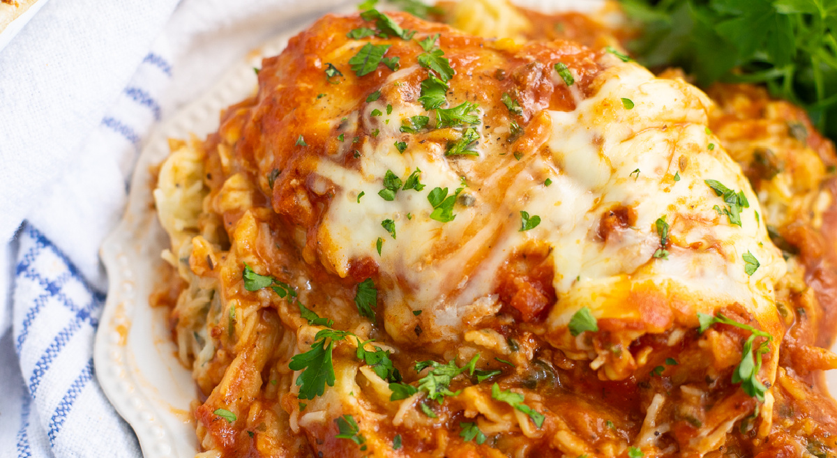 One Dish Cheesy Chicken Pasta Bake Packed with Creamy, Melty Flavor ...