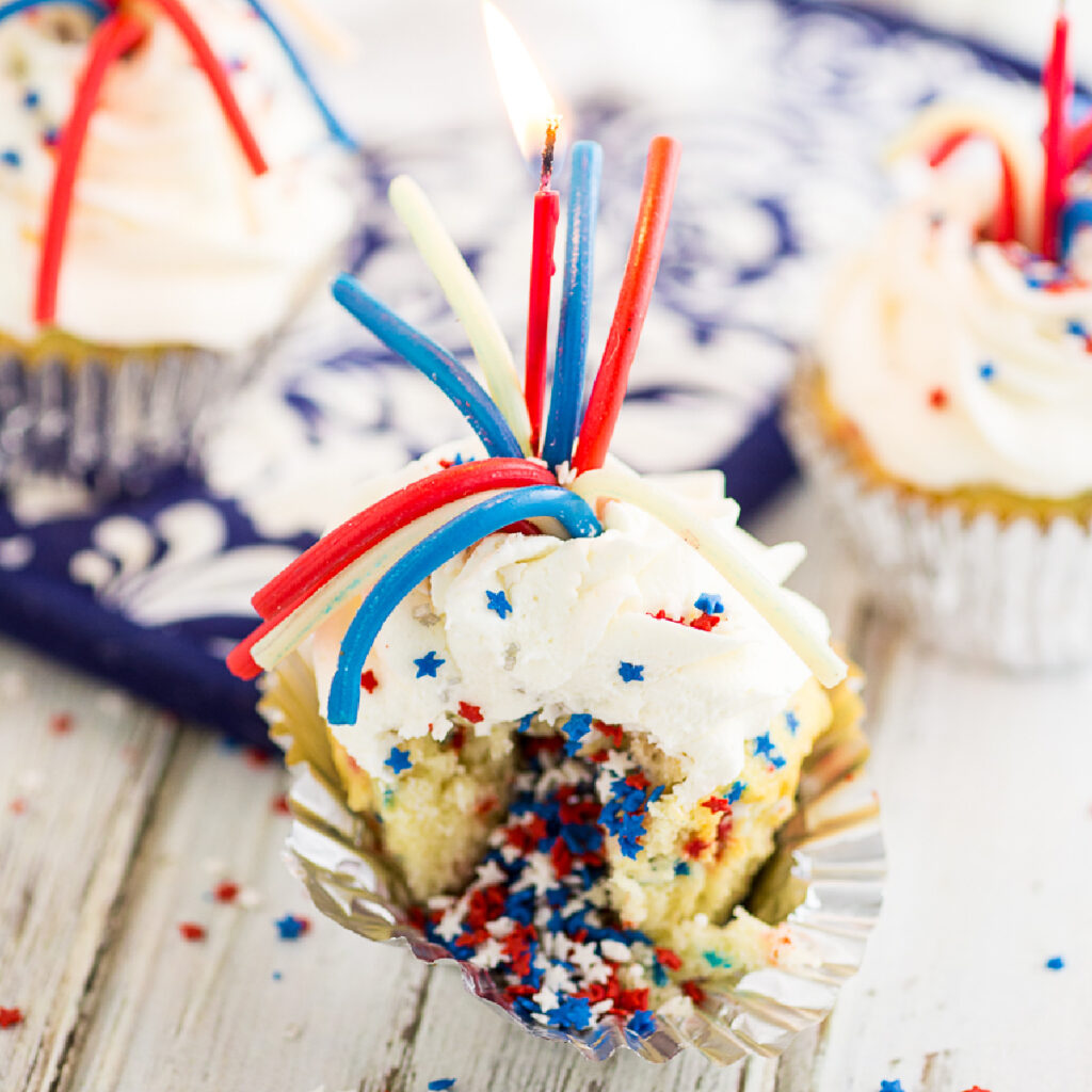 Firecracker Cupcakes Recipe | The Gracious Wife