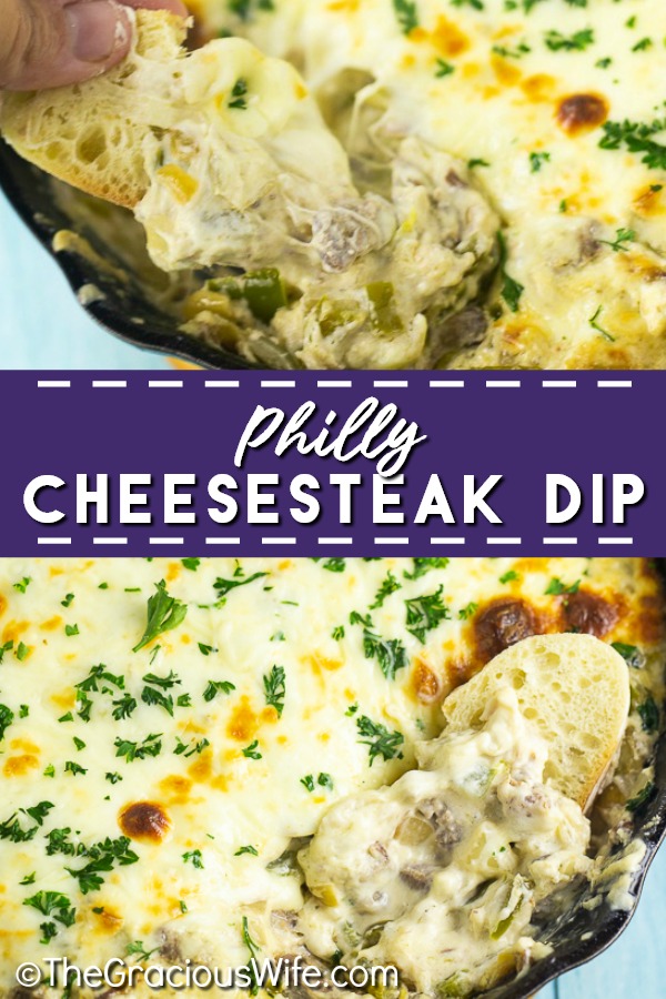 Philly Cheesesteak Dip Recipe - The Gracious Wife