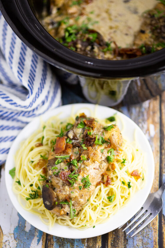 Crock Pot Chicken Marsala - The Gracious Wife