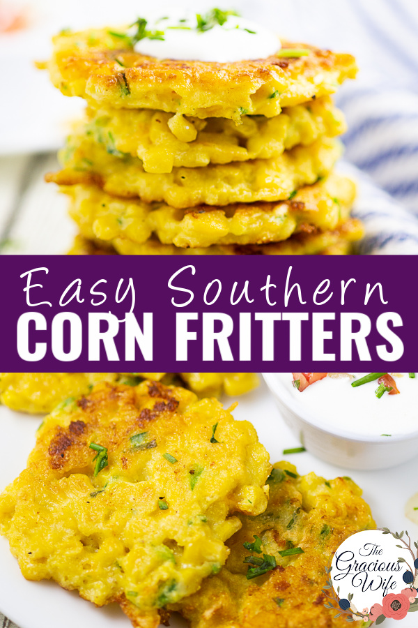 Fried Corn Cakes - The Gracious Wife