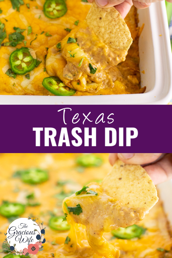 Texas Trash Dip Recipe | Warm Cheesy Bean Dip