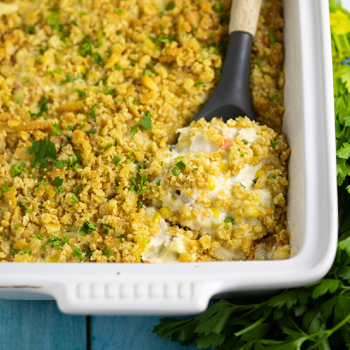 Ritz Cracker Chicken Casserole - The Gracious Wife